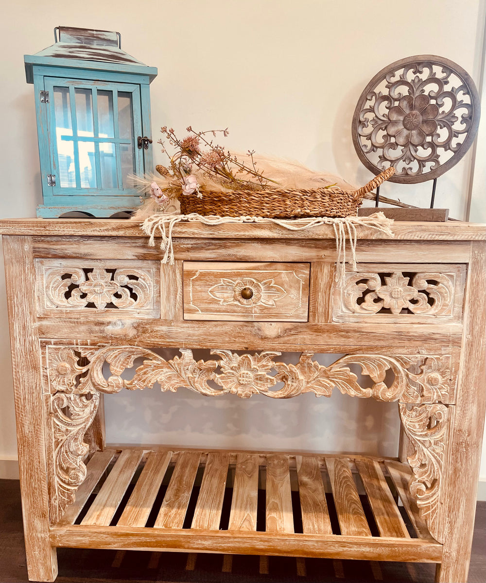 Wooden Hall/Entrance Table – Indigo Star Creations - Boho Inspired